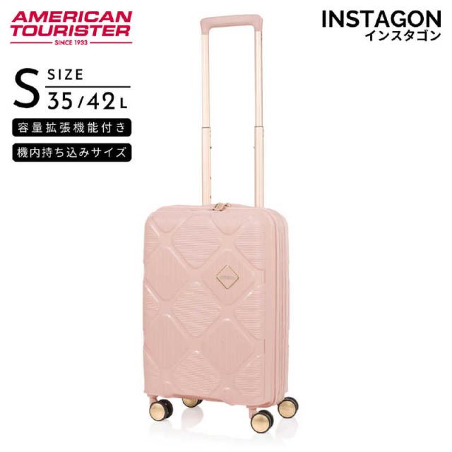 アメリカンツーリスター　拡張機能付きキャリー 機内持込 ( Sサイズ ) INSTAGON ( インスタゴン ) ［ TSAロック搭載 ］ ピーチブロッサム　HJ4＊70015