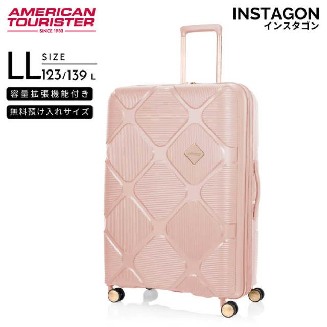 アメリカンツーリスター　拡張機能付きキャリー 超大容量 ( LLサイズ ) INSTAGON ( インスタゴン ) ［ TSAロック搭載 ］ ピーチブロッサム　HJ4＊70017