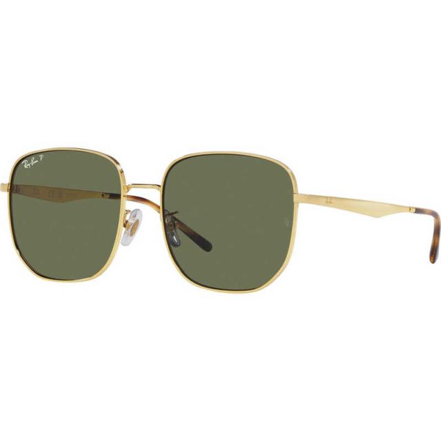 レイバン　RayBan サングラス Low Bridge Fit 57mm ポリッシュゴールド/ダークグリーン偏光　RB3713D 0019A57