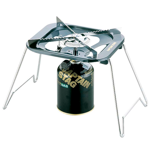 キャプテンスタッグ 大型五徳ガスバーナーコンロ 収納バッグ付 M-8809 アウトドア用品 ガスバーナーコンロ・カートリッジ類