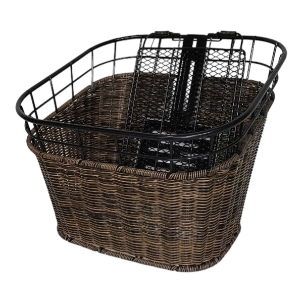 西田金属製作所 スクーター用籐風フロントバスケット ブラック HD-024.BL バイクの通販はau PAY マーケット - バイクパーツの ...