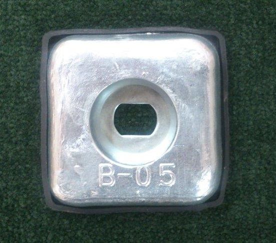 船舶部品 KZC 亜鉛板 B-0.5 20×70×75mm 48枚セット 防蝕亜鉛外板用/亜鉛合金陽極 船舶備品 クルー