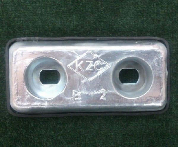船舶部品 KZC 亜鉛板 B-2 25×70×150mm 12枚セット 防蝕亜鉛外板用/亜鉛合金陽極 船舶備品 クルー