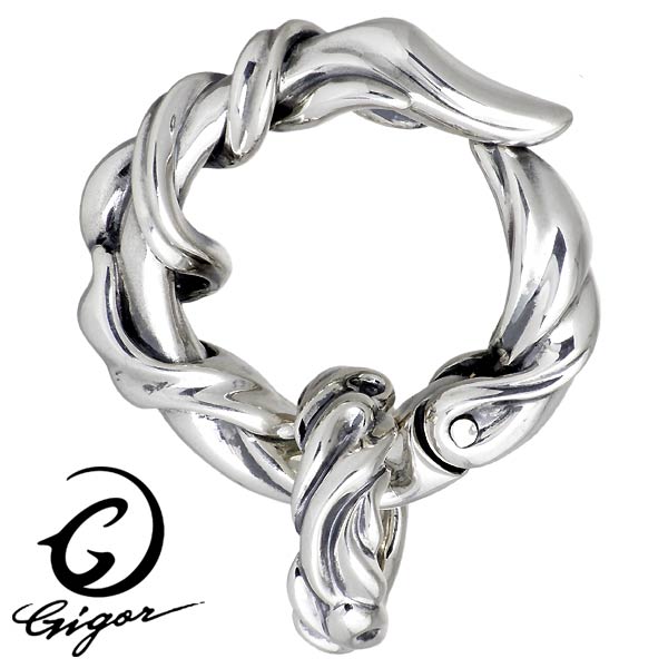 ジゴロウ GIGOR アンシエル シルバー カラビナ S エイレストキーカン付き メンズ NO-344-345