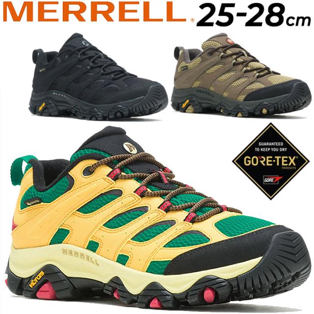 アウトドアシューズ 防水 メンズ スニーカー メレル MERRELL モアブ 3 シンセティック ゴアテックス/ローカット 靴 男性 ハイキング キャンプ MOAB 3 SYNTHETIC GORE-TEX くつ/MOAB3SY-GT