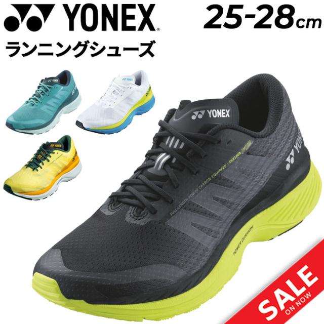 ヨネックス メンズ ランニングシューズ YONEX セーフラン100Xメン 衝撃吸収 軽量 ローカット 長距離 ジョギング マラソン 完走 トレーニング フィットネス スポーツシューズ 男性 運動靴 黒 白 イエロー ブルー 青 SAFERUN 100X MEN ブランド くつ/SHR100XM