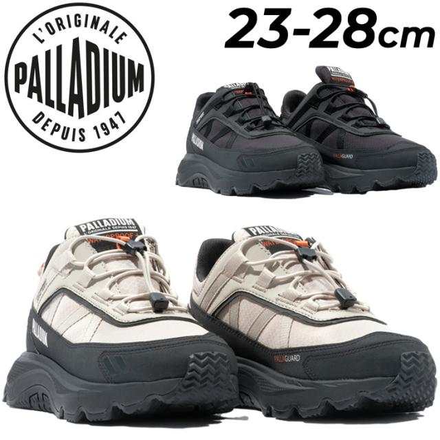 パラディウム スニーカー メンズ レディース PALLADIUM THUNDER PROTECT WP+ 防水 ローカット ブランド ユニセックス シューズ ウォータープルーフ メンズシューズ レディースシューズ おしゃれ タウンユース 運動靴 男女兼用 黒 グレー 灰色 くつ/74395