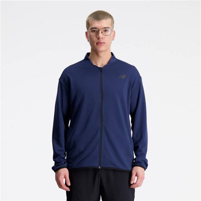 ニューバランス トレーニングジャケット ジャージ メンズ Newbalance Tenacity グリットジャケット スポーツウェア ウエア ジャージー 吸汗速乾 男性用 アウター 紺色 ネイビー メンズウェア 上着 ブランド アパレル/MJ33129-NNY
