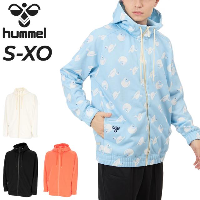 ヒュンメル パーカー 長袖 メンズ レディース hummel PLAY スウェットフルジップジャケット ユニセックス オーバーサイズ 吸汗速乾 無地 総柄 スエット 裏毛 スポーツウエア スウェットシャツ 上着 羽織り 男女兼用 ブランド アパレル/HAP8294