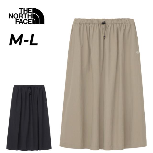 ザ・ノース・フェイス ロングスカート レディース THE NORTH FACE ジャーニーズギャザースカート 薄手 ウエストゴム はっ水加工 ナイロンスカート 女性 ボトムス 無地 シンプル 旅行 タウン ウェア 服 ブランド Journeysシリーズ アパレル/NBW32564