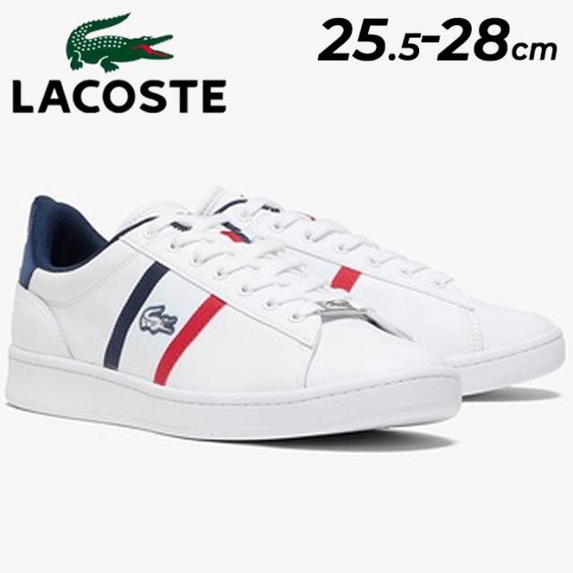 ラコステ メンズ スニーカー LACOSTE SPORT CARNABY SETCGR1251 AP SMA レザースニーカー 天然皮革 ローカット コートスタイル スポーティ  わに ワニロゴ 男性 靴 メンズシューズ 大きいサイズ おしゃれ キレイめ 運動靴 ブランド くつ/49SMA0309