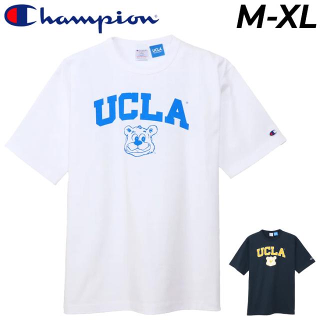 チャンピオン 半袖 Tシャツ メンズ Champion ティーテンイレブン T1011 アメリカ製 プリントT アメカジ UCLA キャラクター ウェア 男性 トップス 半袖シャツ カレッジ風 メンズウェア メンズ 服 ブランド MADE IN USA アパレル/C5-B305