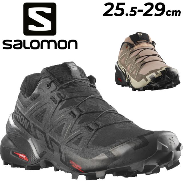 サロモン トレイルランニングシューズ メンズ 靴 SALOMON SPEEDCROSS 6 男性用 ニュートラル ローカット 紐靴 ひも靴 ランニングシューズ 運動靴 トレラン アウトドアスポーツ トレイルシューズ 大きいサイズ スニーカー 運動靴 ブランド くつ/SPEEDCROSS6