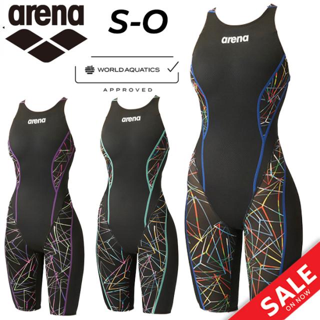 アリーナ 水着 水泳 競泳 レディース WA承認 競技用 スイムウェア arena アクアアドバンスド ワンピーススパッツ（オープンバック・ハーフレッグ）レーシング 女性 女子 スイマー オールインワン スイムスーツ ブランド 水泳ウェア/ARN-4043W【返品不可】