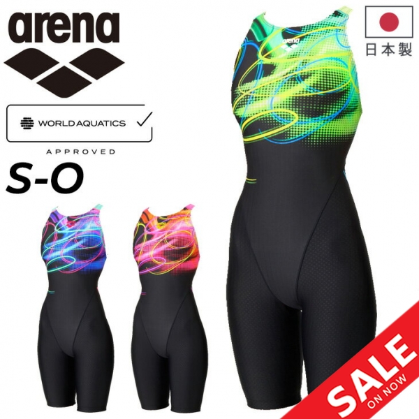 アリーナ レディース 競泳水着 WA承認 水泳 スイムウェア arena AQUA RACING レーシング ワンピーススパッツ オープンバック・ハーフレッグ 女性 女子 初級スイマー 着やストラップ オールインワン 競技 スイミング ブランド スイムスーツ/AS5SRC69L【返品不可】