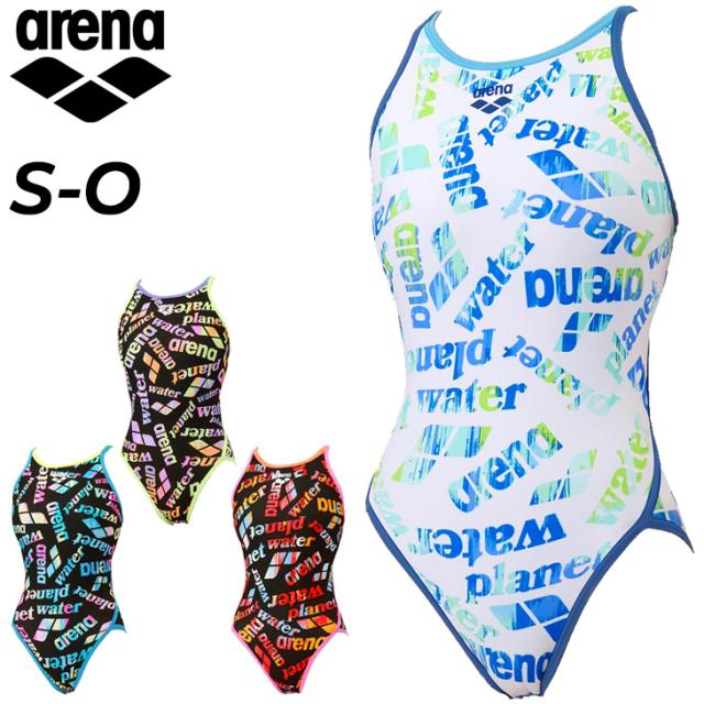 アリーナ レディース 水泳 競泳 練習用水着 arena TOUGHSUIT トレーニングワンピース（オープンバック）パッドなし 女性 女子 トレーニング水着 トレーニングワンピース 耐塩素 ブランド スイムウェア 総柄 水泳水着 みずぎ/AS5FWM18L【返品不可】