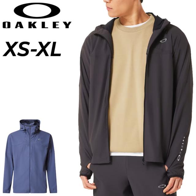 オークリー トレーニングジャケット 長袖 ジャージ メンズ OAKLEY O-FUSION FLEX JACKET 2.7 吸汗速乾 UVケア(UPF50+) 接触冷感 薄手 男性 アウター ランニング 運動 パーカージャケット メンズウエア 上着 服 ブランド アパレル/FOA408112