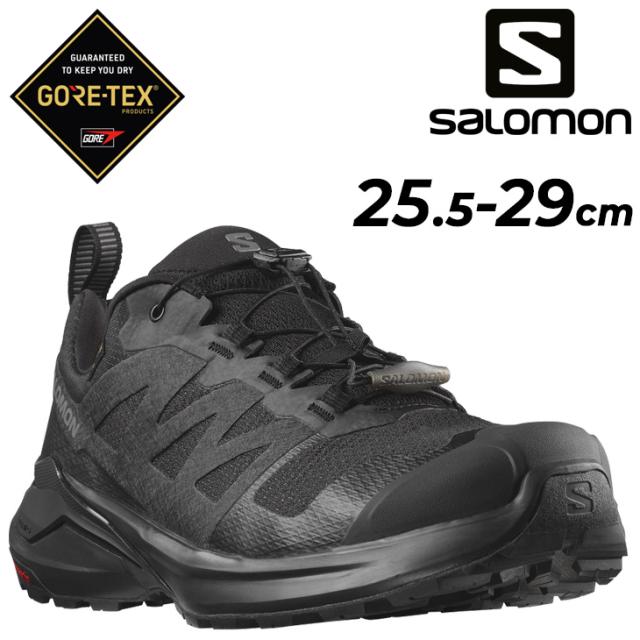 サロモン メンズ トレイルランニングシューズ SALOMON X-ADVENTURE GORE-TEX ゴアテックス 防水 ランニングシューズ ローカット トレラン ブランド トレイルシューズ 男性 大きいサイズ アウトドアスポーツ スポーツシューズ スニーカー 運動靴 くつ/XADVGTX