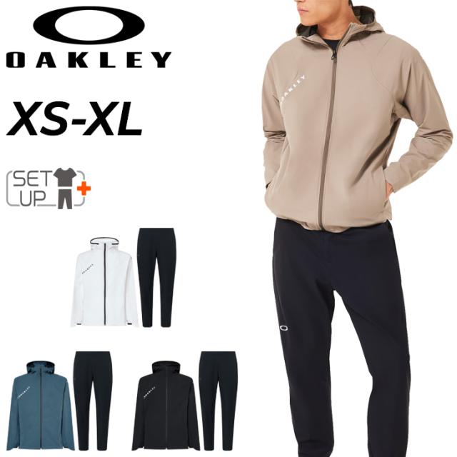 オークリー トレーニングウェア メンズ 上下 OAKLEY Enhance Tech Dryshell 長袖ジャケット ロングパンツ セットアップ ジャージ はっ水 ドライ 軽量 UVケア(UPF50+) 男性 スポーツウェア 上下組 運動 メンズウェア ブランド 服 秋冬 アパレル/FOA408202-408282