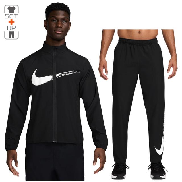 ナイキ トレーニングウェア メンズ 上下 ジャージ NIKE Dri-FIT 長袖ジャケット ロングパンツ セットアップ 薄手 クロスジャージ スポーツウェア 男性用 上下組 ランニング フィットネス ヨガ ジムトレ 服 ブランド アパレル メンズウエア/HV0395-HV0391-010