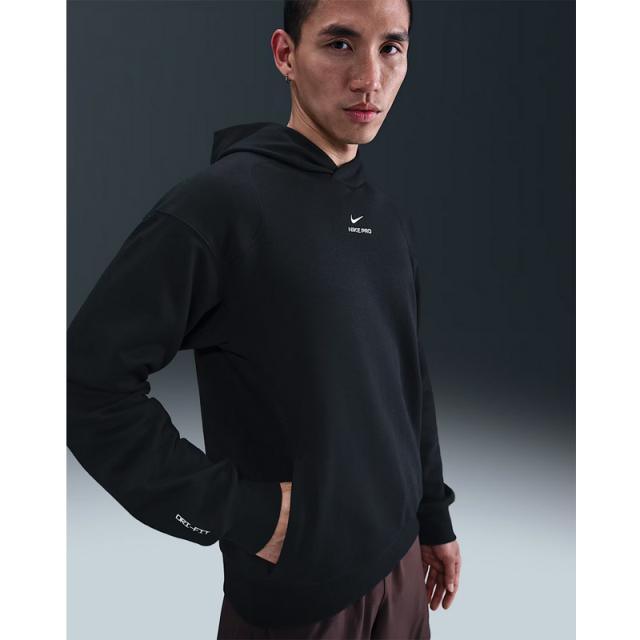 ナイキ スウェット パーカー 長袖 NIKE PRO Dri-FIT ミッドレイヤー トレーニングパーカ 男性用 プルオーバー スエット トップス スポーツウェア ブランド ナイキプロ 速乾 ドライ フィットネス ジムトレ メンズウエア 服 秋冬 アパレル/IB4273-010
