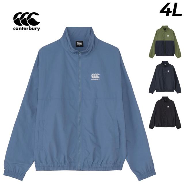 カンタベリー シェルジャケット 長袖 メンズ 4L 大きいサイズ canterbury フィールドジャケット ビッグサイズ はっ水 ナイロン  男性 アウター キングサイズ 普段使い 旅行 レジャー ウエア 上着 ラグビー ブランド スポーツウェア アパレル/RA725622B