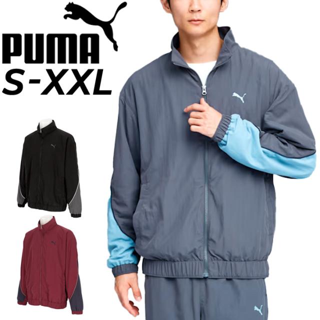 プーマ トレーニングジャケット メンズ PUMA CORE HERITAGE メッシュ ラインド ウーブン JKT ウィンドブレーカー スポーツウェア フルジップ 長袖 アウター ナイロン 上着 男性用 紳士 服 ブランド アパレル スポーツMIX メンズファッション/690132