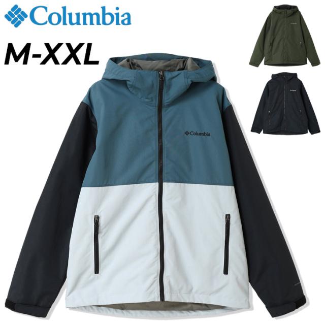コロンビア アウトドアジャケット 長袖 メンズ Columbia レイクパウエル２ジャケット 保温 はっ水 男性用 アウター アウトドアウエア フード付きジャケット メンズウェア  シンプル 上着 ブランド 服 アパレル メンズファッション/XE8964