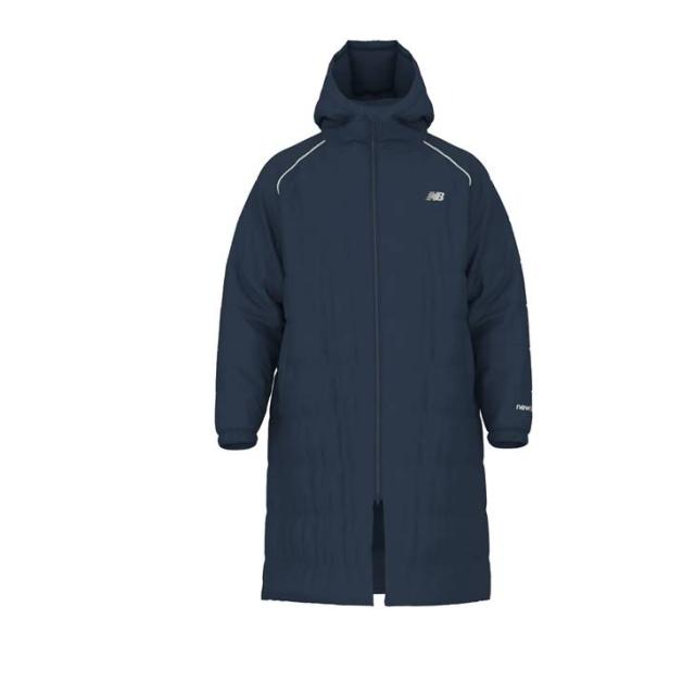 ニューバランス ベンチコート 中綿 ロングコート メンズ Newbalance パデッドコート 中わた 保温 はっ水 防寒用 アウター スポーツウェア ウエア 男性用 フード付 防寒着 メンズアウター 通勤通学 ブランド アパレル メンズファッション/AMJ53173-NNY【ギフト不可】