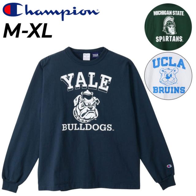 チャンピオン 長袖 Tシャツ メンズ Champion ティーテンイレブン T1011 アメリカ製 ヘビーウェイトTシャツ カレッジ風 アメカジ ロンT ウェア 男性 トップス メンズウェア 服 ブランド MADE IN USA アパレル USAコットン /C5-C407