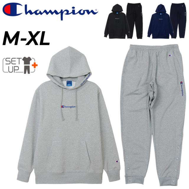 チャンピオン スウェット 上下 メンズ Champion E-MOTION プルオーバーパーカー ロングパンツ セットアップ 裏毛 スエット 上下組 バスケットボールウェア 吸汗速乾 ストレッチ スポーツウェア 男性 パーカ 長ズボン 服 ブランド アパレル/C3-CB112-C3-CB212