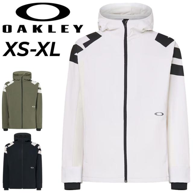 オークリー トレーニングジャケット メンズ OAKLEY Enhance Tech Shell Jacket 2.0 シェルジャケット はっ水 防風 保温 UVカット フード付き アウター スポーツウェア 男性 ウィンドブレーカー フィットネス 運動 秋冬 服 ブランド アパレル/FOA406938