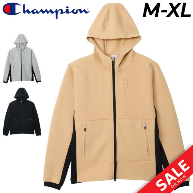 チャンピオン ジップフーデッド スウェットシャツ 長袖 メンズ ゴルフウェア Champion GOLF 裏メッシュ パーカージャケット ストレッチ　男性 ゴルフ用パーカ スエット ジャケット メンズウェア スポーツウエア ブランド シンプル アパレル/C3-BG101