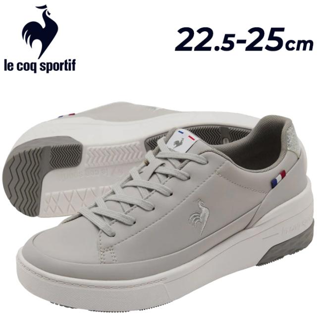 ルコック レディース スニーカー 2E相当 le coq sportif LCS セーヴル リフト 2 防水設計 晴雨兼用 スリッポン レインスニーカー 厚底ヒール キレイめ 女性 婦人靴 レディースシューズ  ブランド くつ 大人女子/LU6SRS07LZ