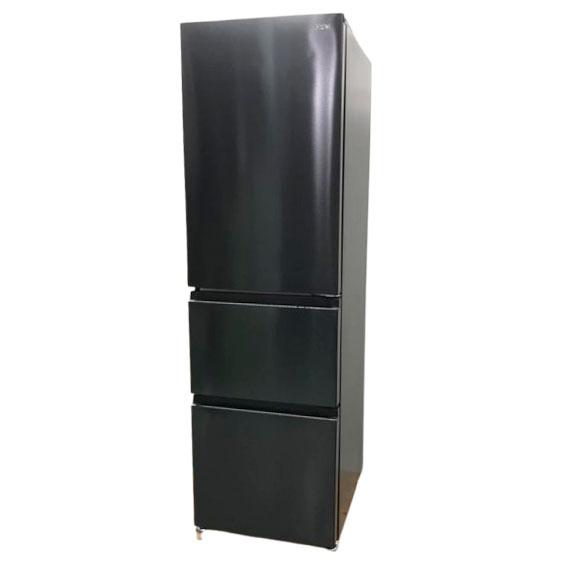 D7053YO 値下げ！■0715【美品】冷凍冷蔵庫 335L 右開き 3ドア ハイアール JR-CV34C(K) 25年製 自動霜取り