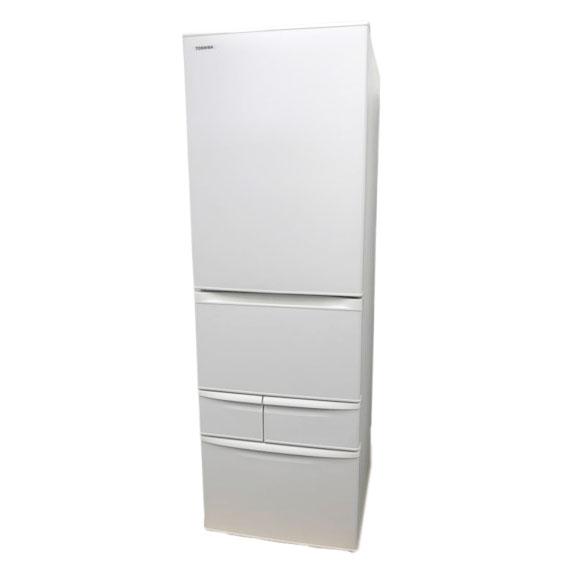 D8170YO ■0909【未使用・B品】冷凍冷蔵庫 411L 右開き 5ドア 東芝 GR-W41GK(WU) 25年製 野菜室がまんなか