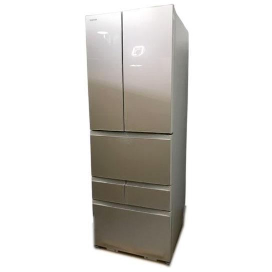 D8491YO ■1003【美品】冷凍冷蔵庫 509L フレンチドア 6ドア 東芝 GR-V510FH(EC) 23年製 野菜室がまんなか