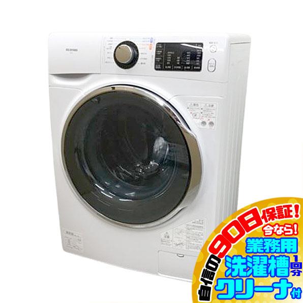 D8887NU  90日保証！【美品】ドラム式洗濯機 洗濯7.5kg 左開き アイリス FL71W/W 18年製