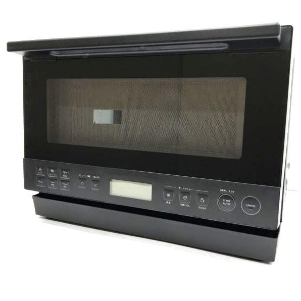 D9848YO ◆1220_2凹【美品】スチームオーブンレンジ 石窯オーブン 23L 東芝 ER-60ZB(K) 25年製 家電