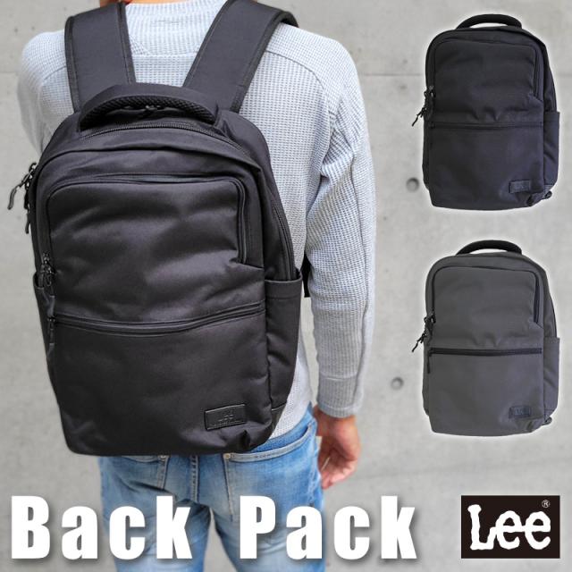 Lee リー シンプル 通学 通勤 リュックサック PCリュック レディース メンズ キャリーバンド キャリーオン