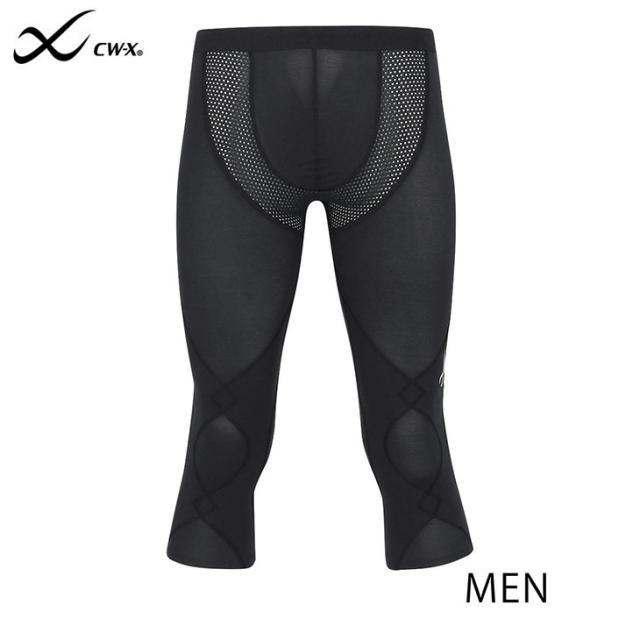 ワコール CWX CW-X スポーツタイツ 着圧 セミロング 7分丈 メンズ エキスパートモデル クール 冷感 HXO767