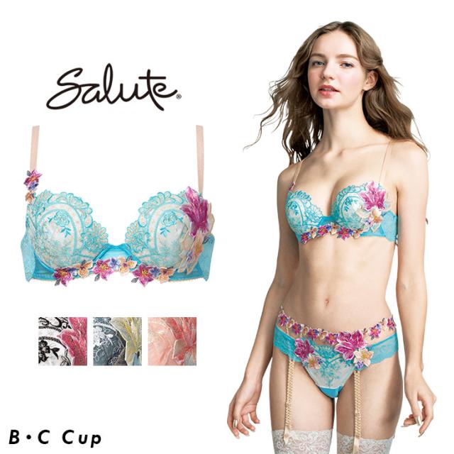 サルート Salute ブラジャー プッシュアップブラ 3/4 BCカップ 下着 ランジェリー ワコール Wacoal 13シリーズ BTJ413