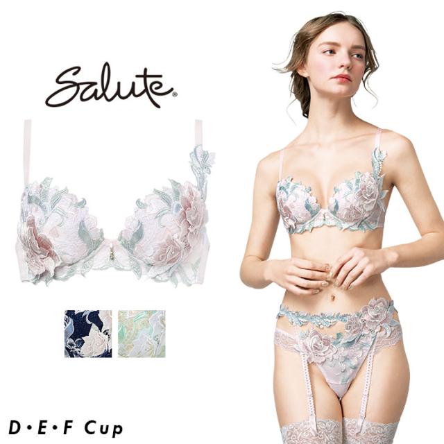 サルート Salute ブラジャー プッシュアップブラ 3/4 DEFカップ 下着 ランジェリー ワコール Wacoal 22シリーズ BTJ422