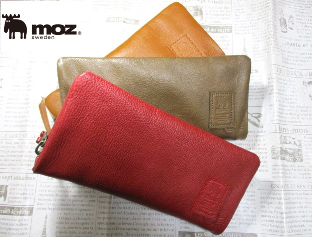 sale 財布 レディース 長財布 ラウンド モズ moz 本革 ベーシックカラーの切手ワッペンがワンポイント 86051 おまけ付き