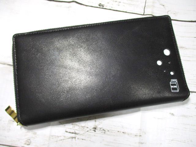 SALE 財布 メンズ 長財布 ラウンド マディジャックスープ 本革 スリムなギャルソン ユニークなランドリーデザイン おまけ付き