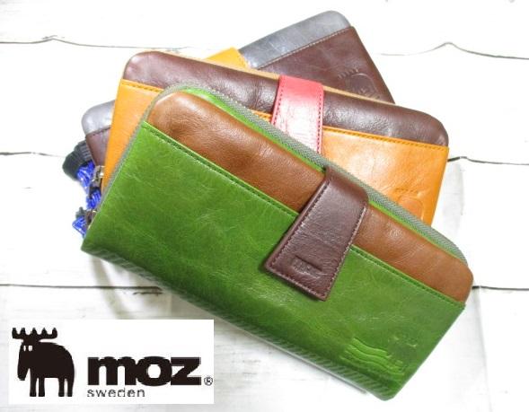 財布 レディース 長財布 ラウンド モズ moz ブランド 本革 POPなカラーデザイン new Air Mail 86054 おまけ付き