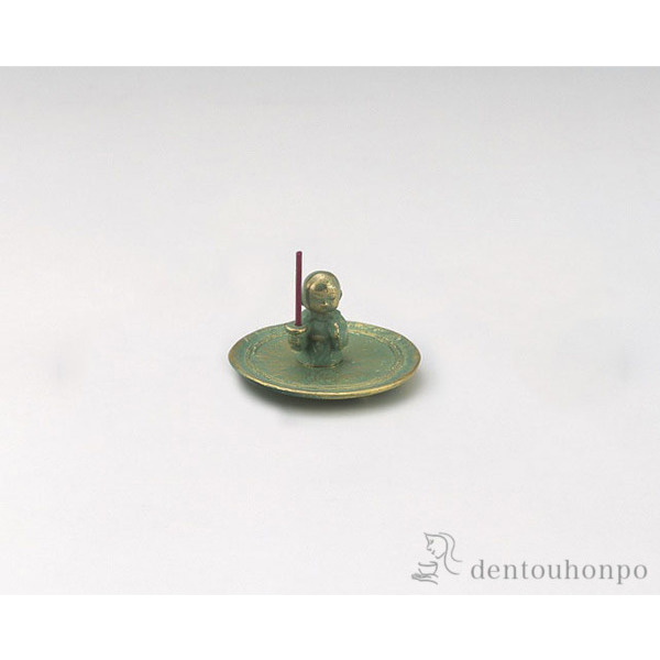 銅製 プチ香 地蔵 お香付き ( お香 線香 リラックス 仏具 人気 高岡銅器 周年 創立 上場 竣工 上場 竣工 開店 事務所移転 開業 )