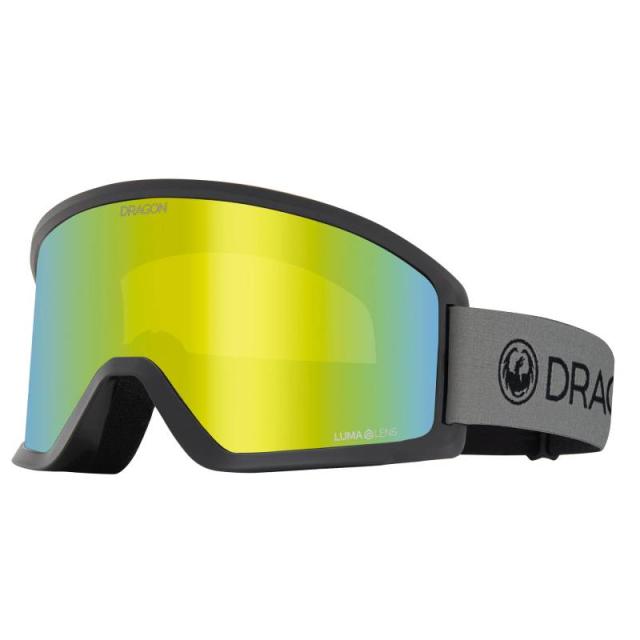 25-26 DRAGON DX3 LITE MAGNET GREY  LL J.GOLD ION 2026 ドラゴン ゴーグル DX3 ライトマグネット グレイ ルーマレンズ J ゴールド　日本正規品