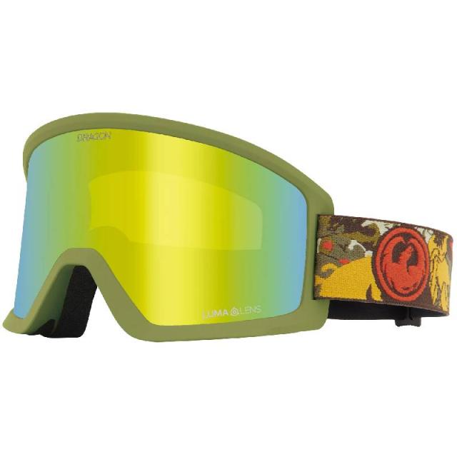 25-26 DRAGON DX3L  LEAFY CAMO  LL J.GOLD ION 2026 ドラゴン ゴーグル DX3L リーフィーカモ ルーマレンズ J ゴールド　日本正規品