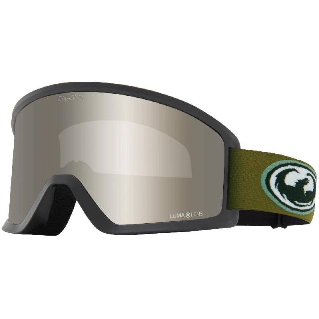 25-26 DRAGON DX3L OLDSKOOL DARK OLIVE  LL J.SILVER ION 2026 ドラゴン ゴーグル DX3L オールドスクール ダークオリーブ ルーマレンズ J シルバー　日本正規品